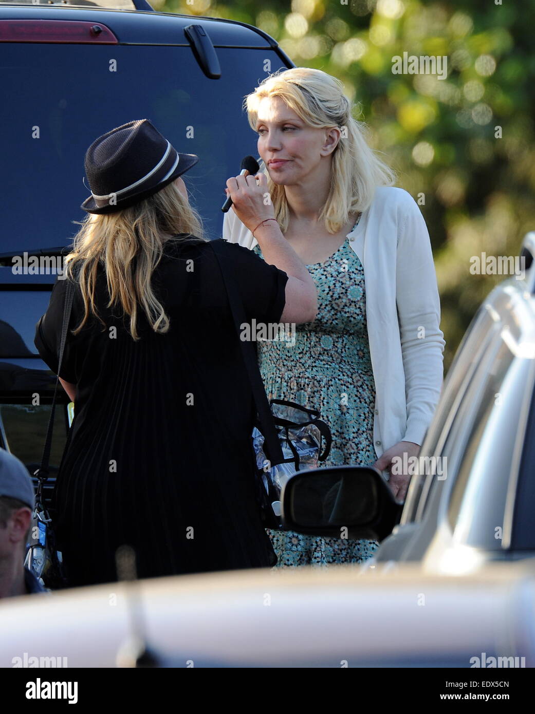 Courtney Love seen on the set of 'Sons of Anarchy', filming in Los ...