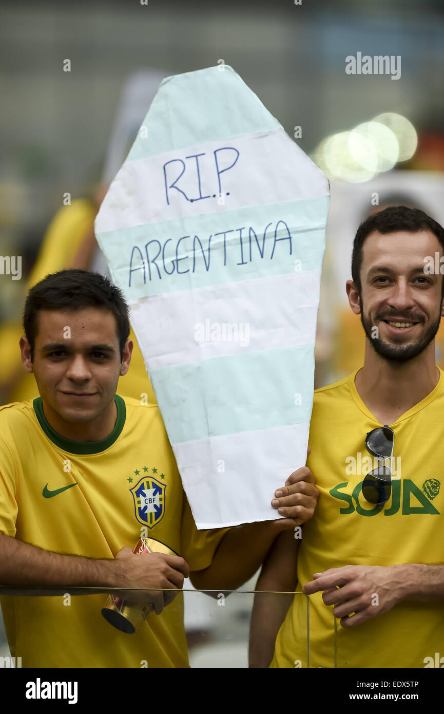 2014 FIFA World Cup semi-final match - Brazil v Germany (1-7) held at ...