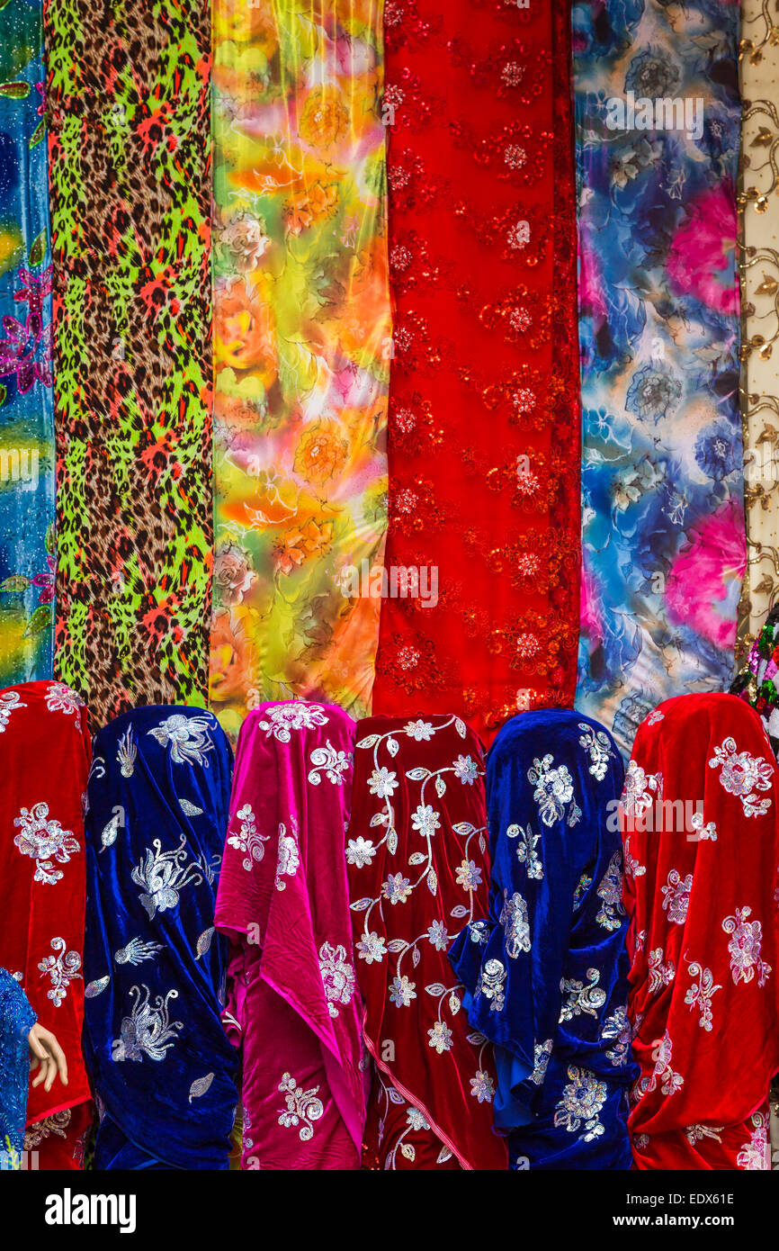 A textile shop in the Grand Bazaar, Sultanahmet, Istanbul, Turkey ...