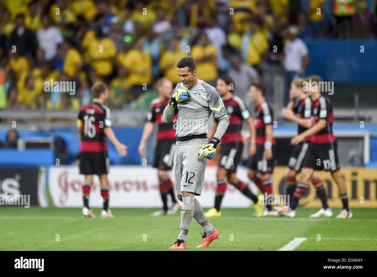 2014 FIFA World Cup semi-final match - Brazil v Germany (1-7) held at ...