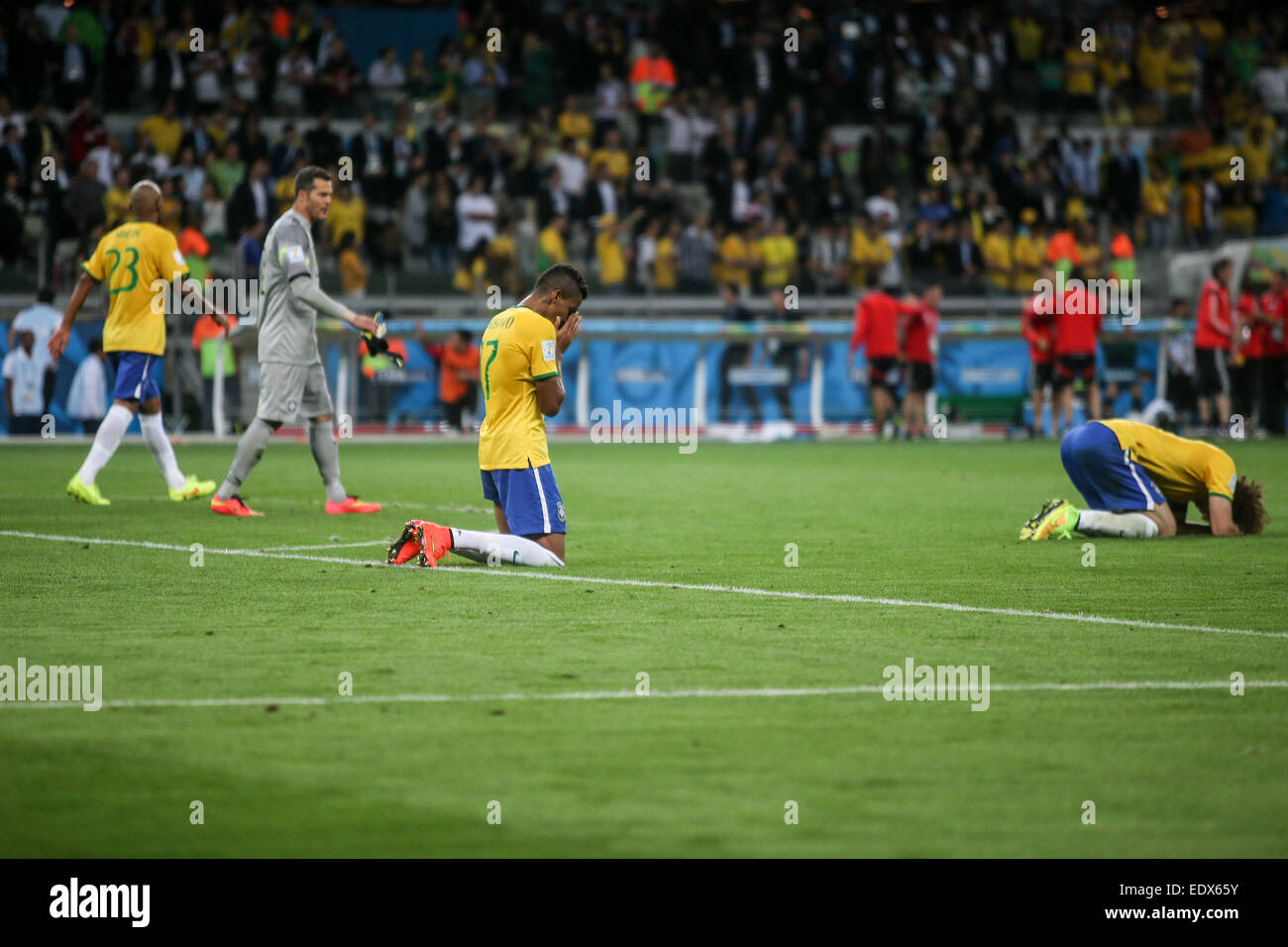 2014 FIFA World Cup semi-final match - Brazil v Germany (1-7) held at ...