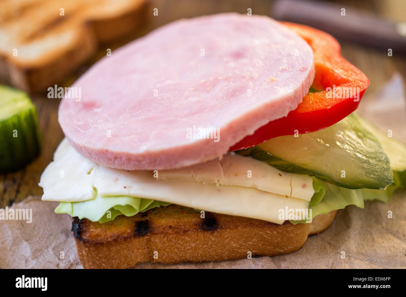 Ham sandwich hi-res stock photography and images - Alamy