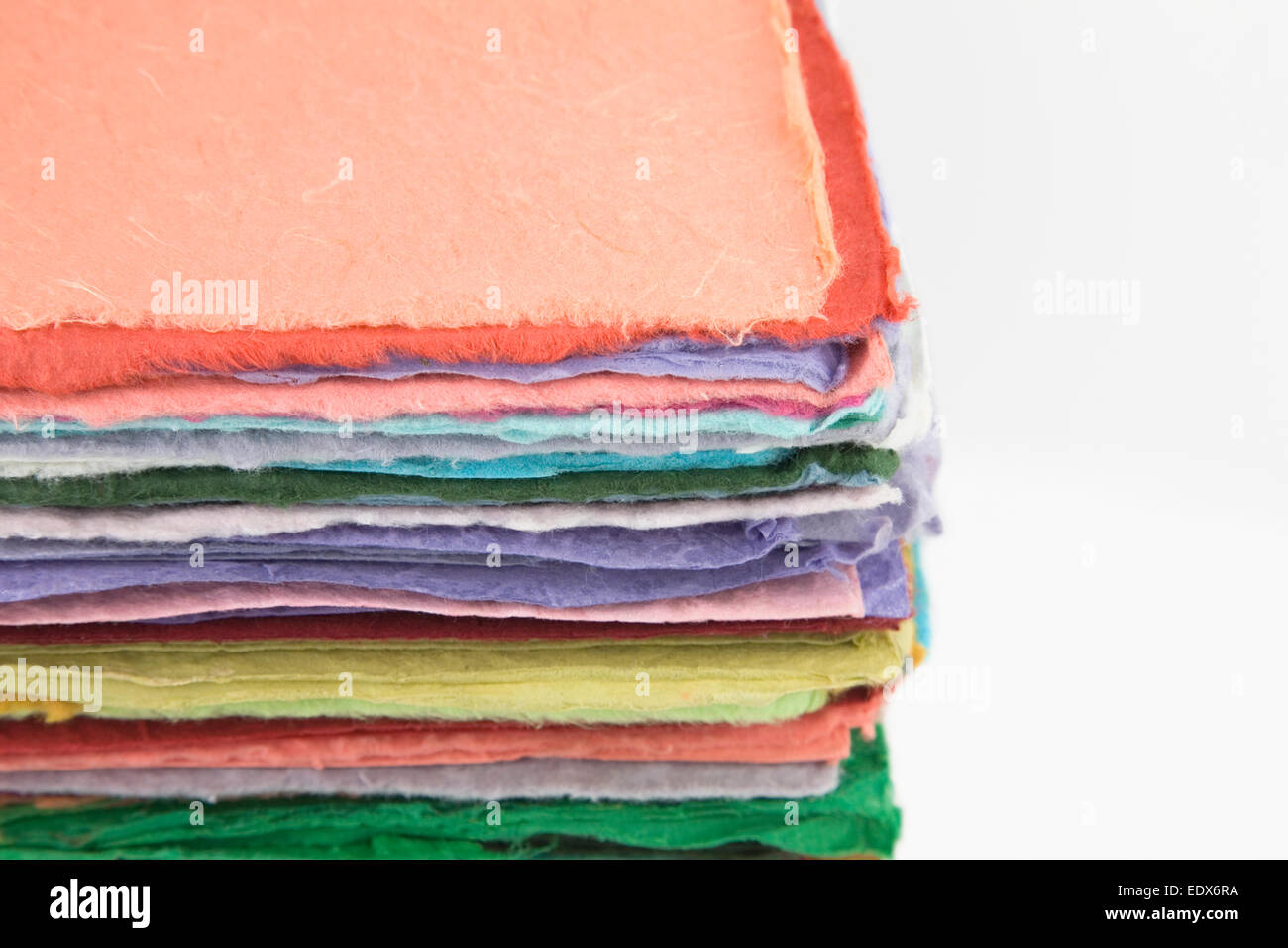 handmade colour paper for art and craft Stock Photo - Alamy