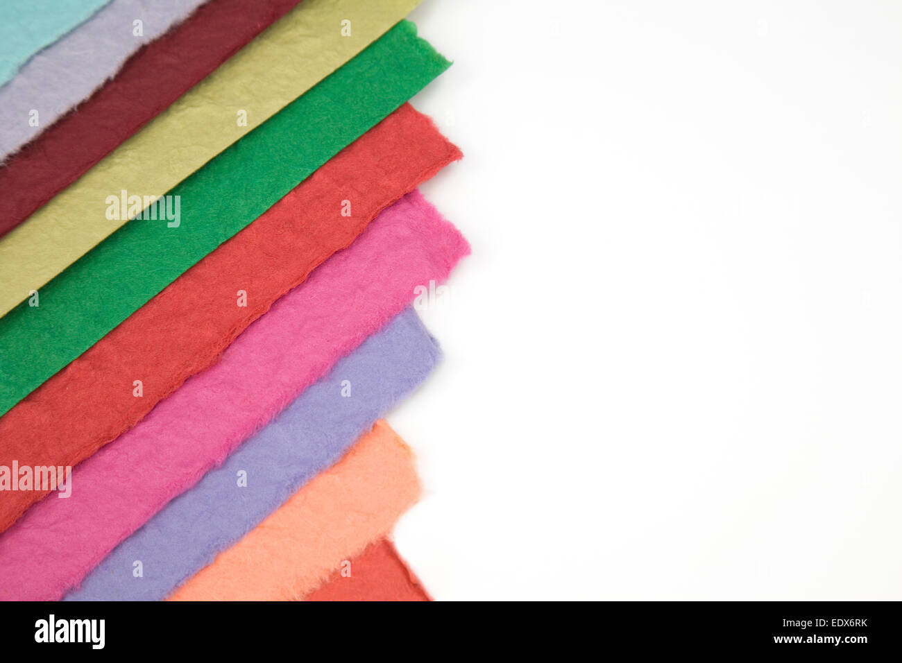 handmade colour paper for art and craft Stock Photo - Alamy