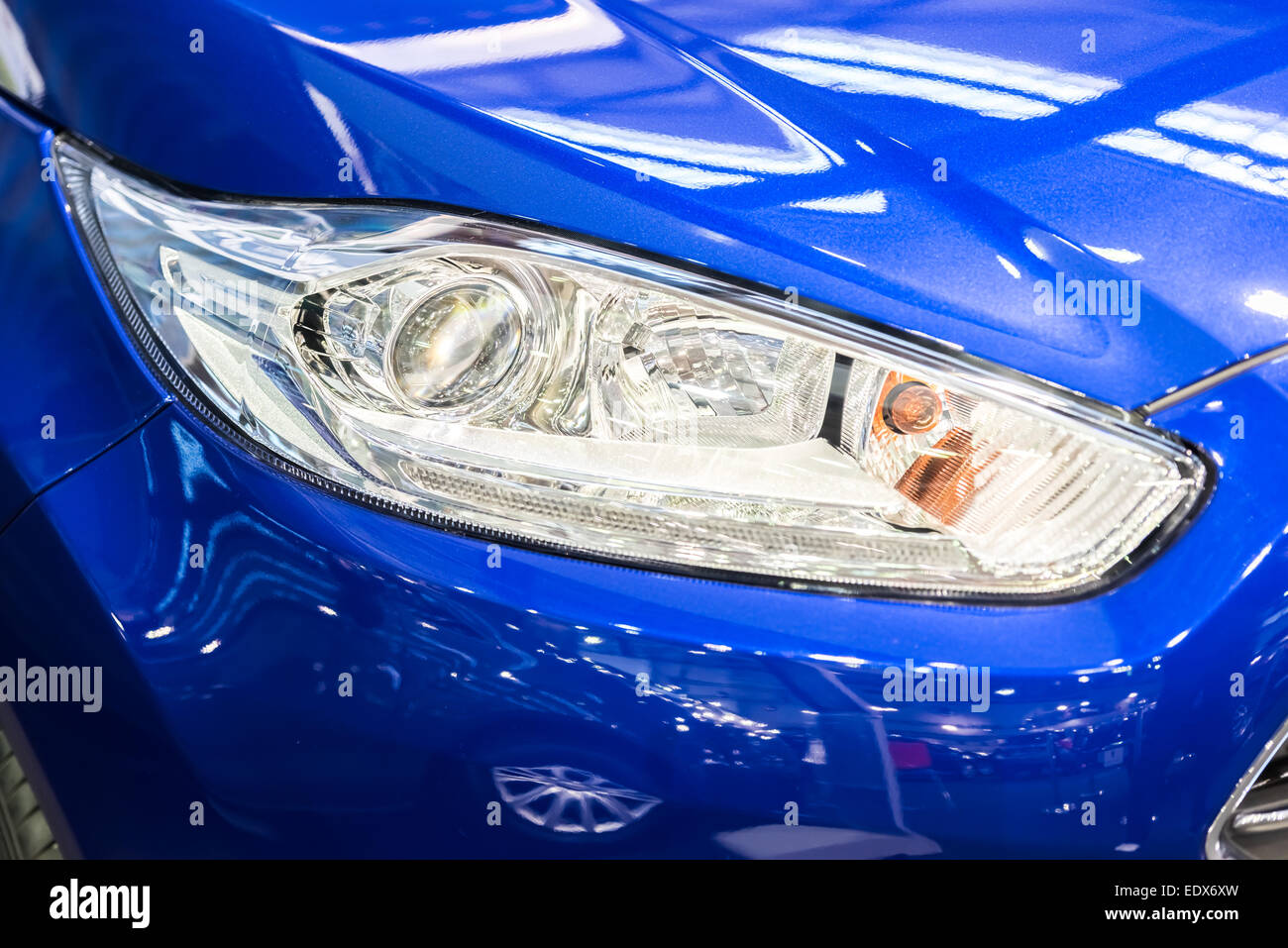 Car Headlight Closeup Stock Photo - Alamy