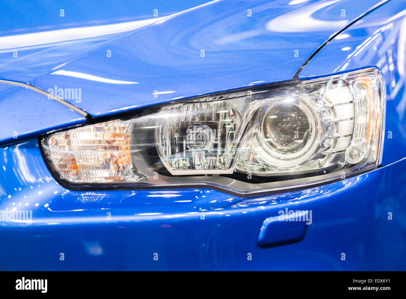 Car Headlight Closeup Stock Photo - Alamy