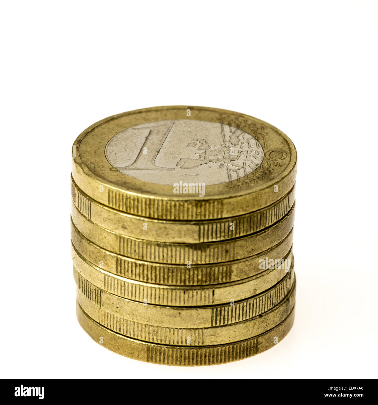 Pile one euro coins hi-res stock photography and images - Alamy