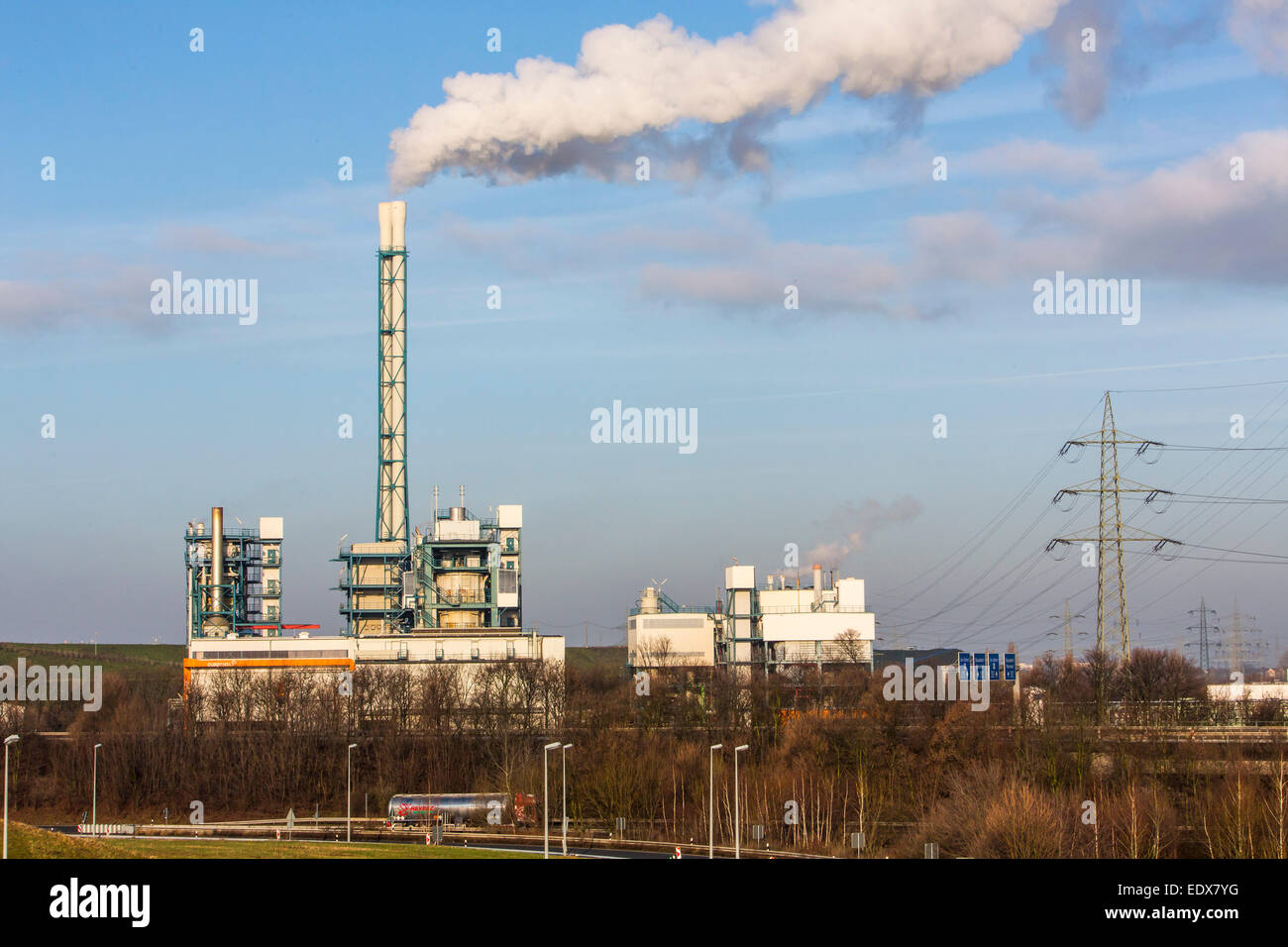 Currenta disposal center at Bayer Leverkusen Chempark, waste ...