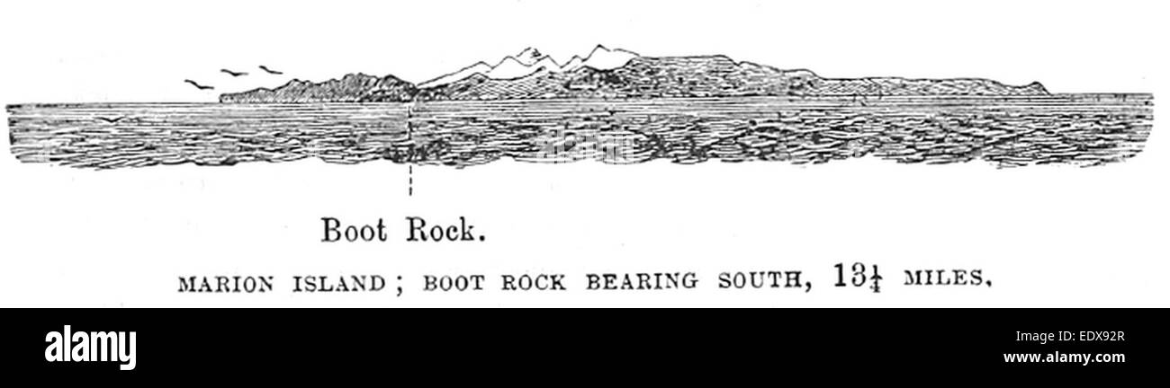 This 1893 map by Imray presents Marion Island, located in the Southern ...