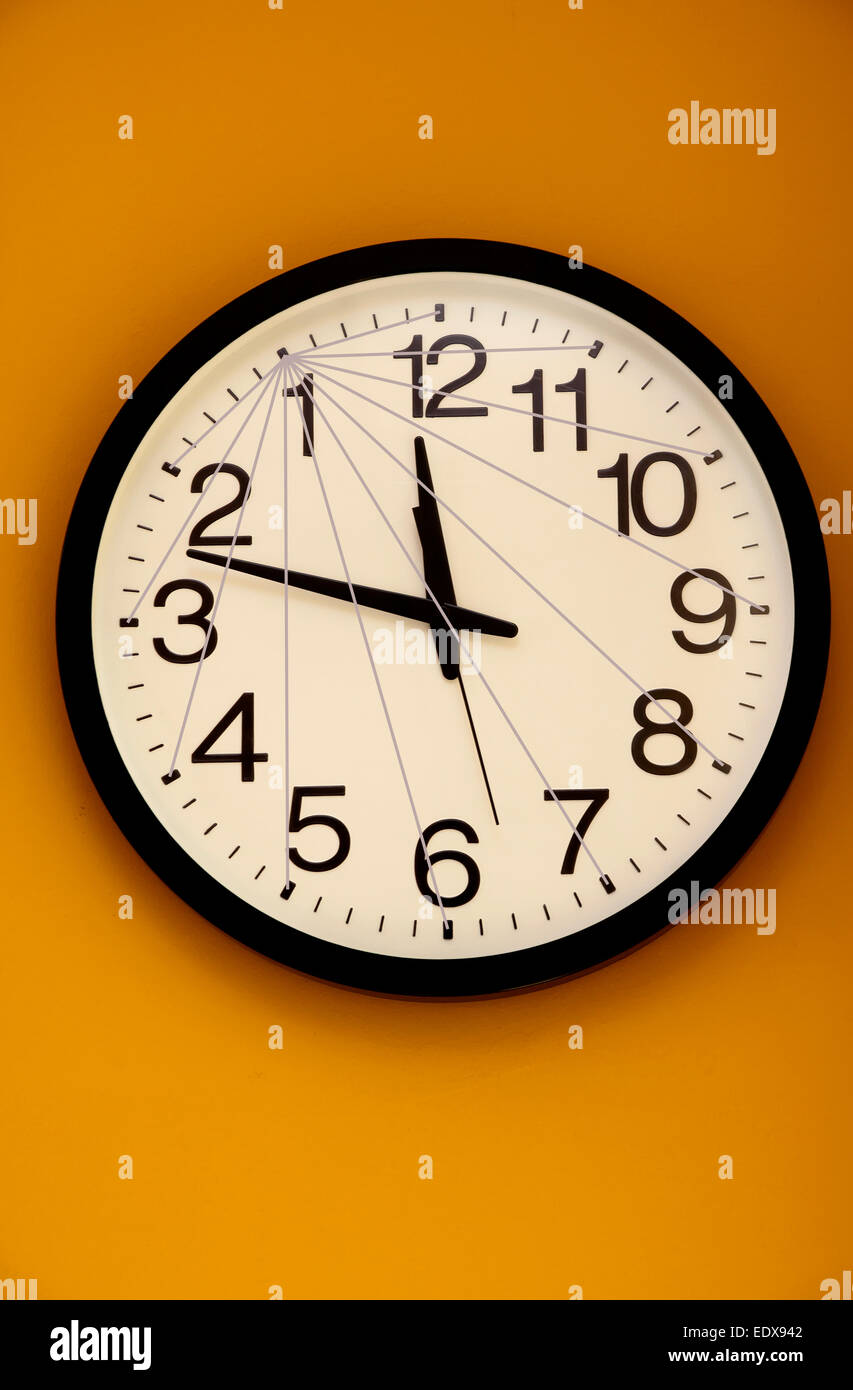 Fantasy wall clock Stock Photo - Alamy