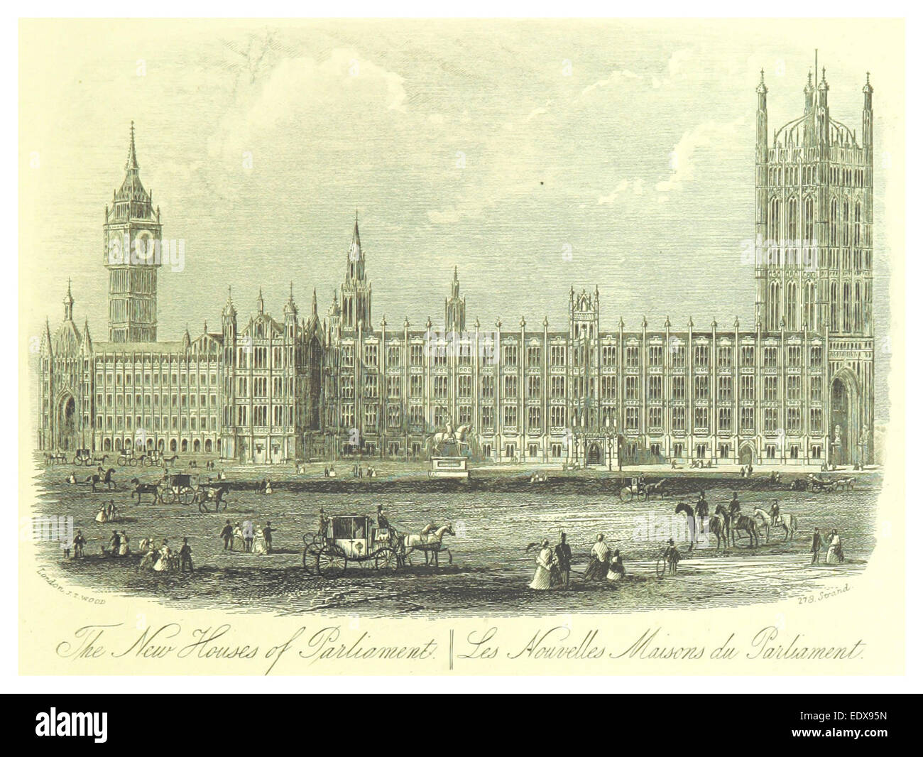 The 1872 illustration showcases the newly constructed Houses of ...