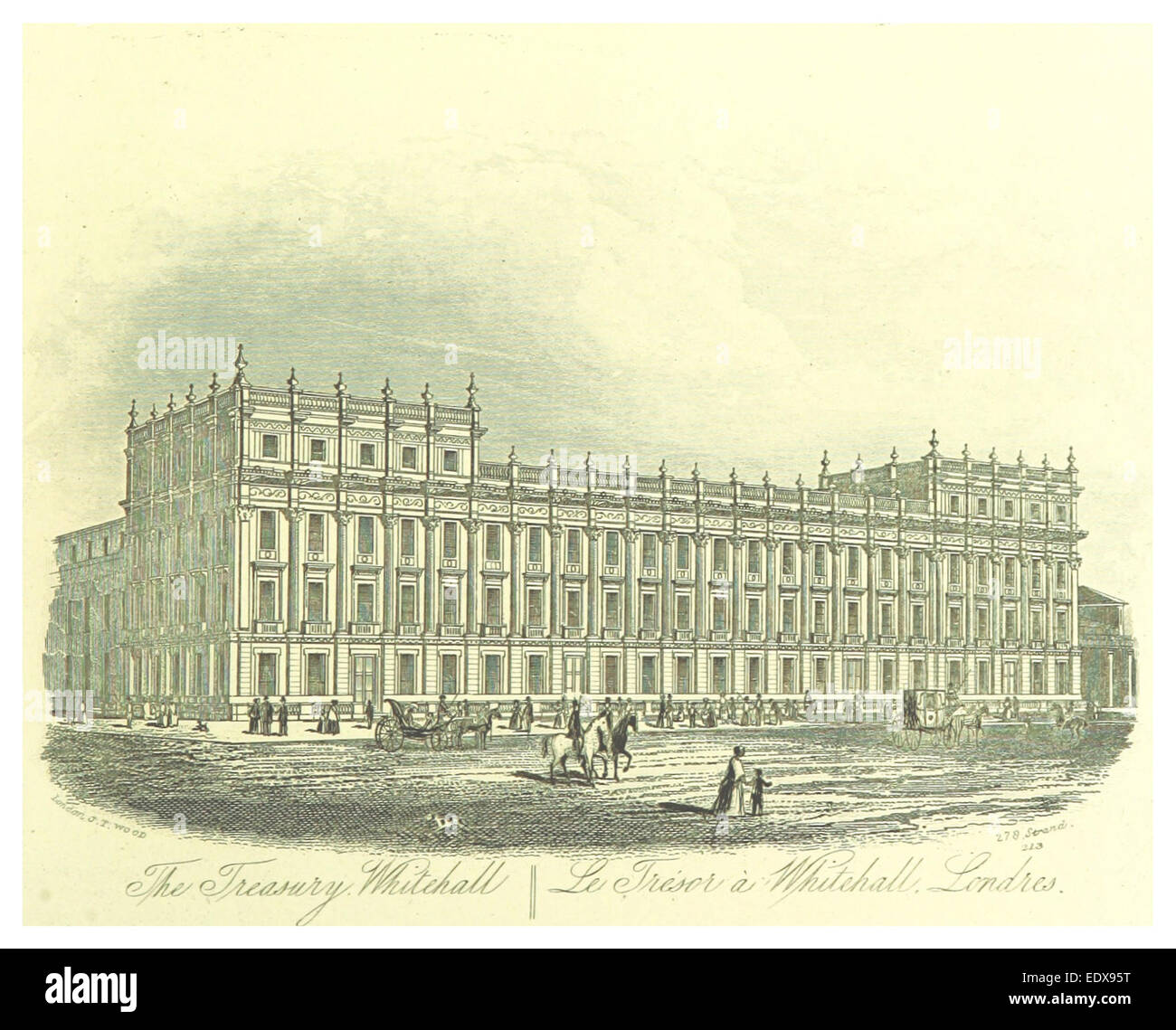This 1872 illustration from London Illustrations depicts the Treasury ...