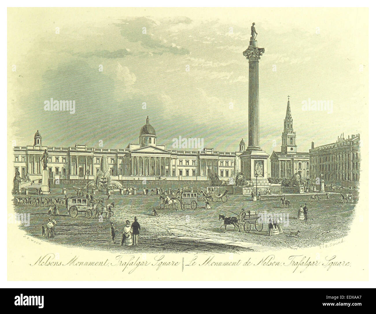 This 1872 illustration from 'London Illustrated' depicts Nelson’s ...