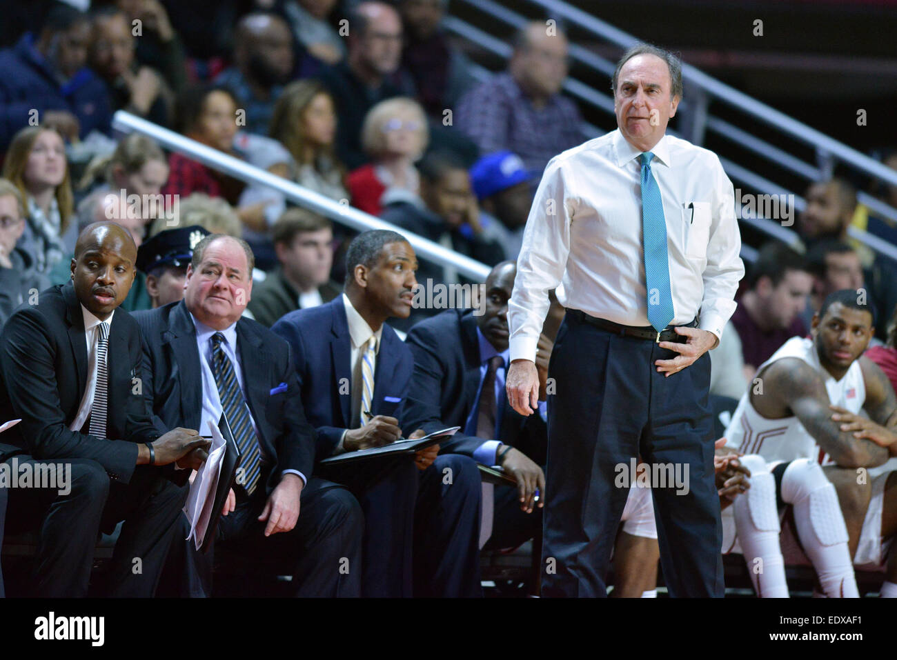 Philadelphia, PA, US. 10th Jan, 2015. Temple Owls head coach FRAN ...