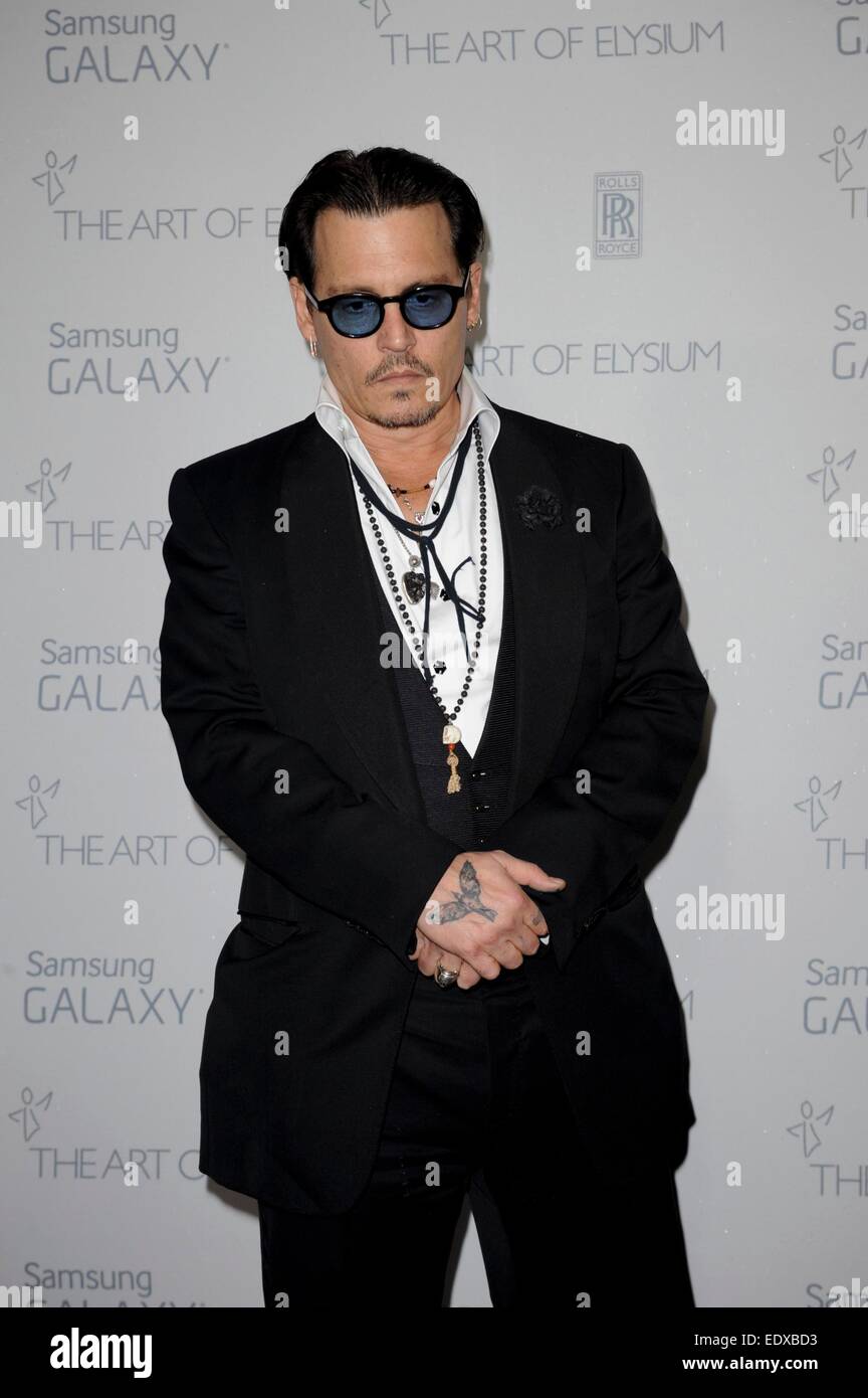 Johnny Depp at arrivals for The Art Of Elysium Heaven Gala, Hangar 8 ...