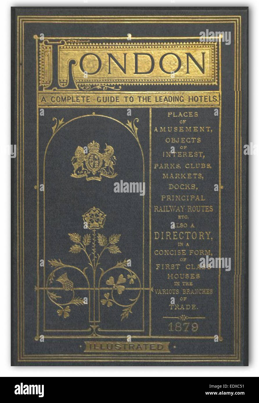 1879 london map hi-res stock photography and images - Alamy