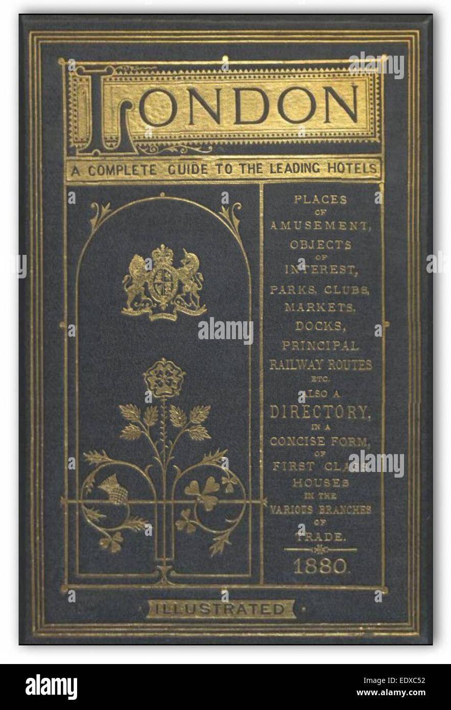 This 1880 illustrated work captures the city of London in the late 19th ...