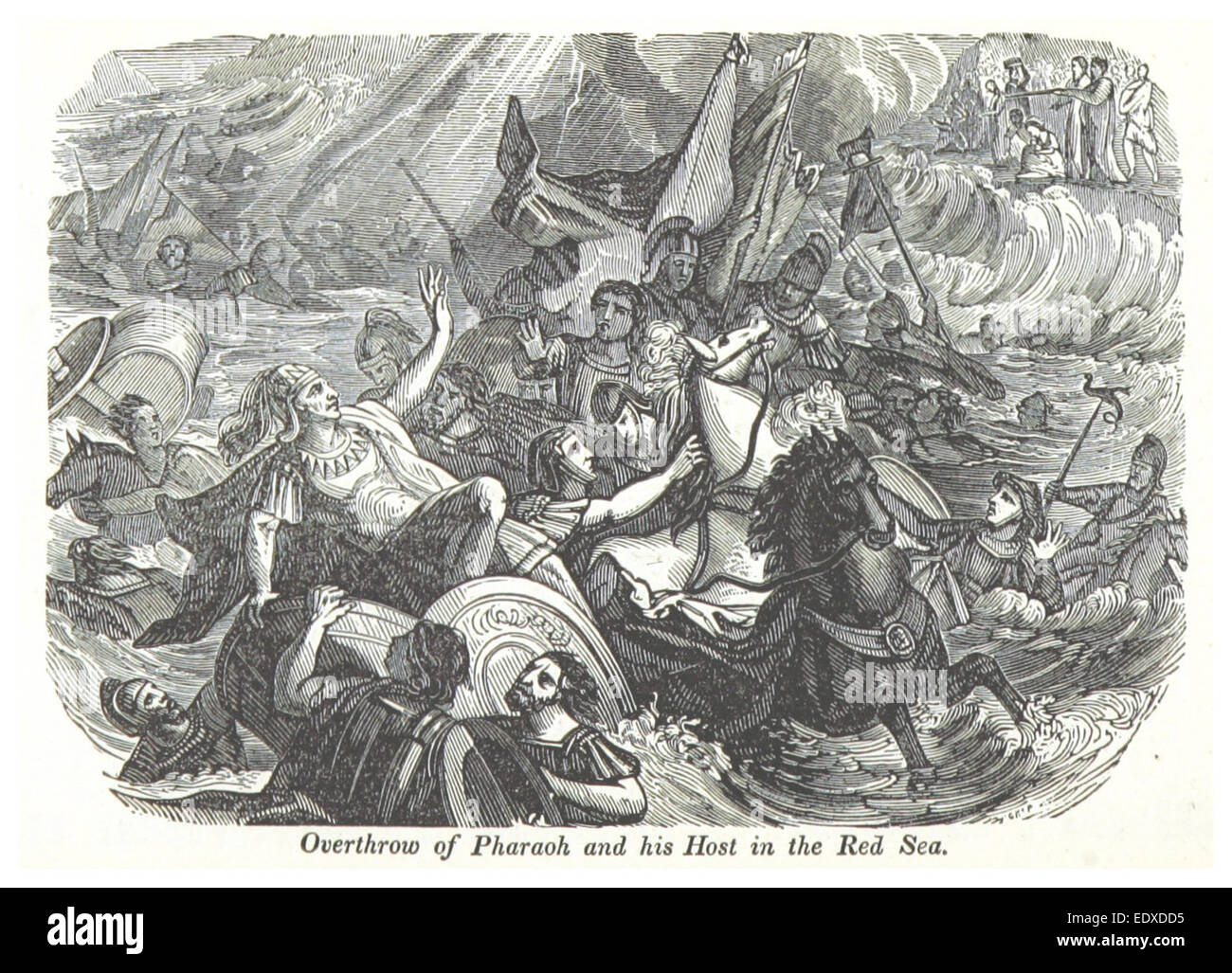 This 1854 illustration by Russell depicts the biblical scene of the ...