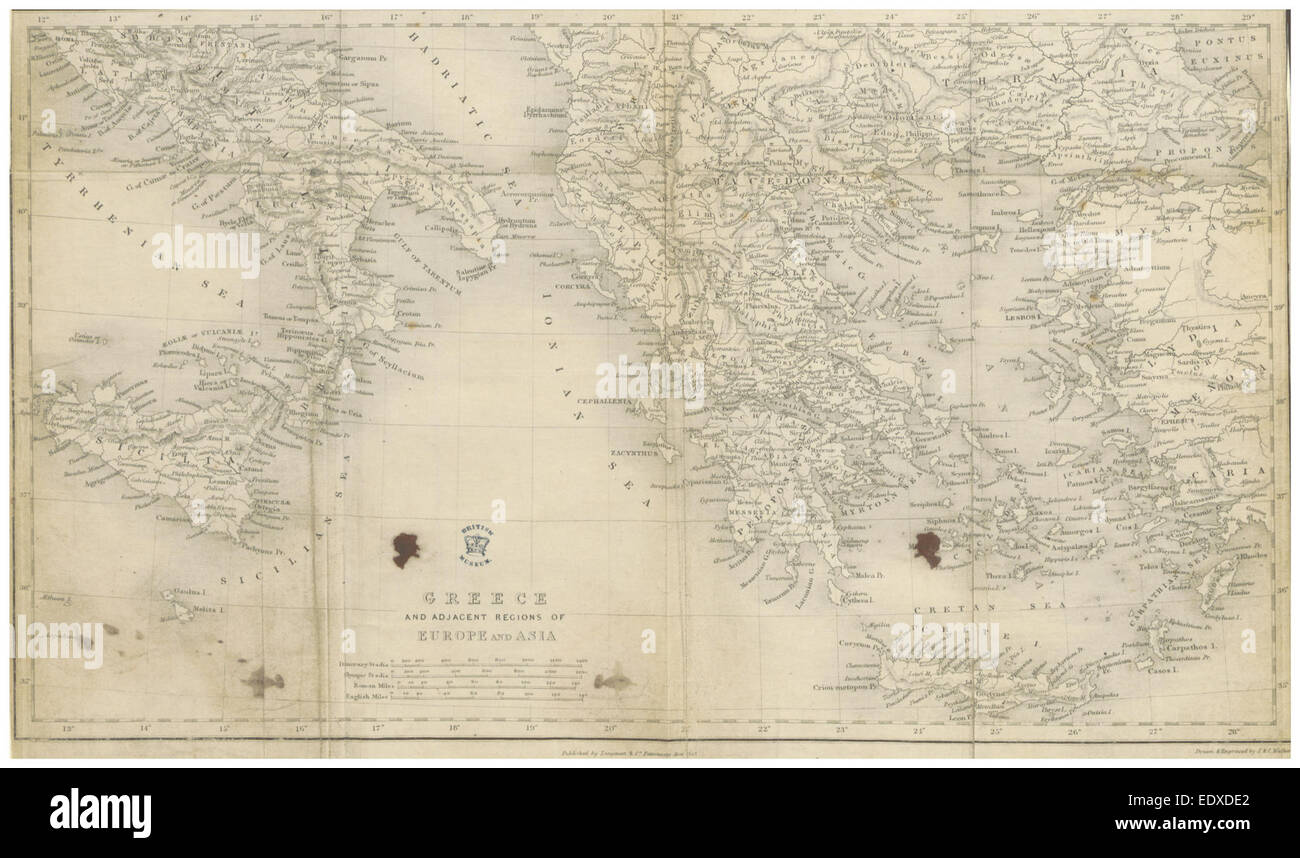 Asia map historical hi-res stock photography and images - Alamy