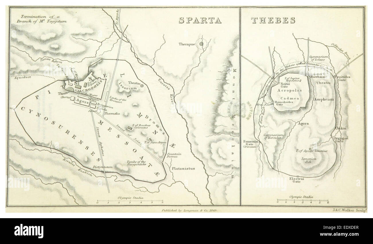 Thebes map hi-res stock photography and images - Alamy