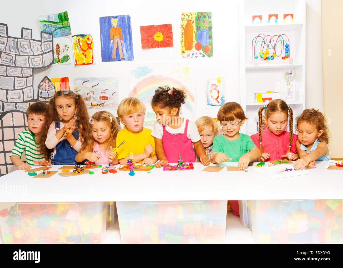Boy play group classroom hi-res stock photography and images - Alamy