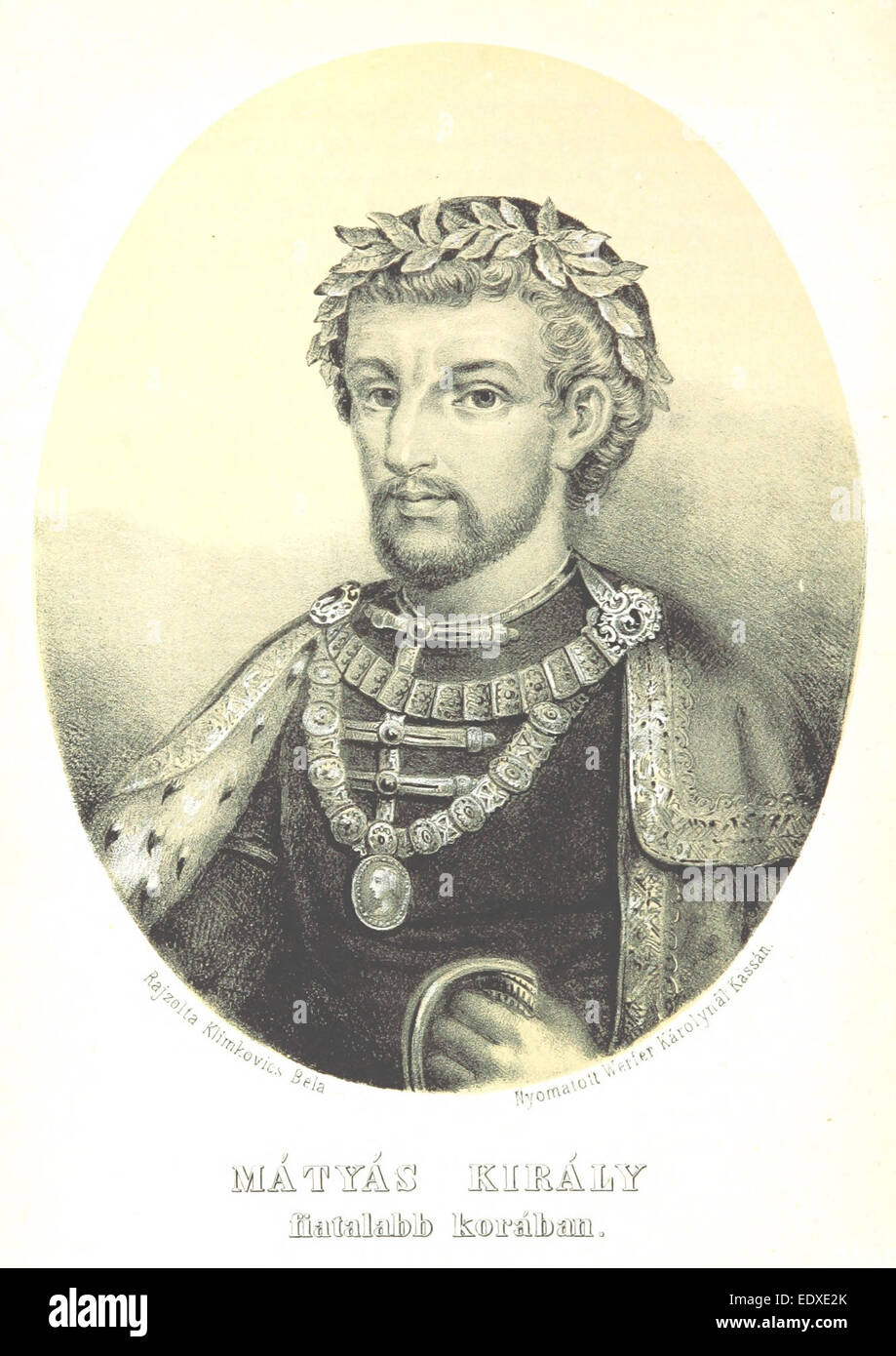 TUTKC393(1861) p244 King Matthias Corvinus Stock Photo - Alamy