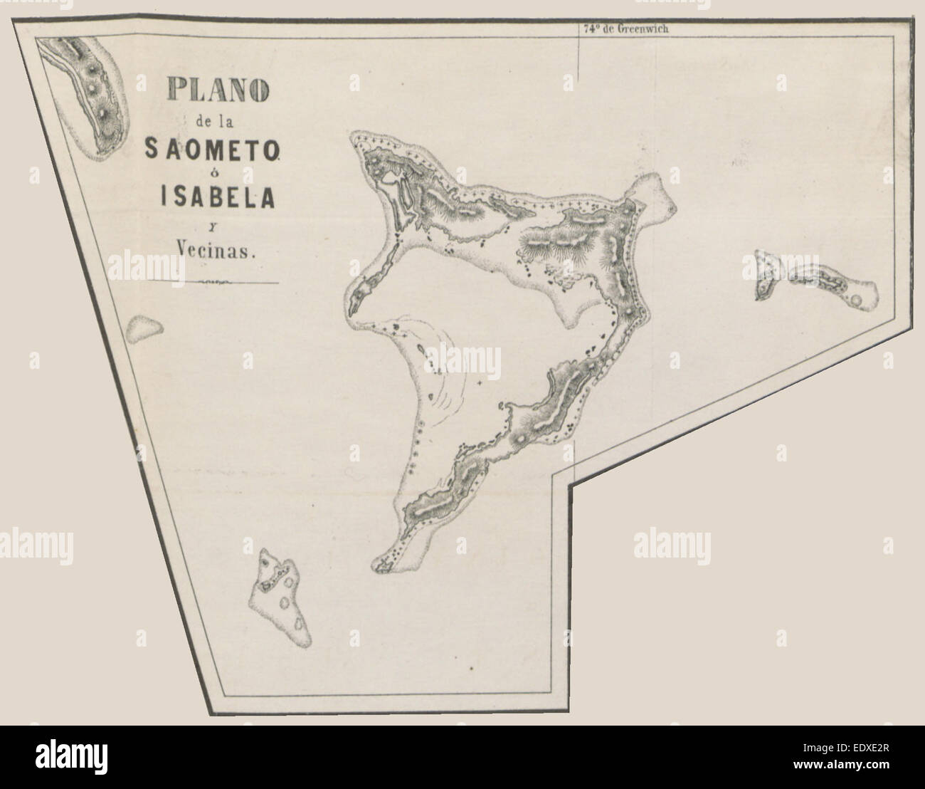 Isabela map hi-res stock photography and images - Alamy