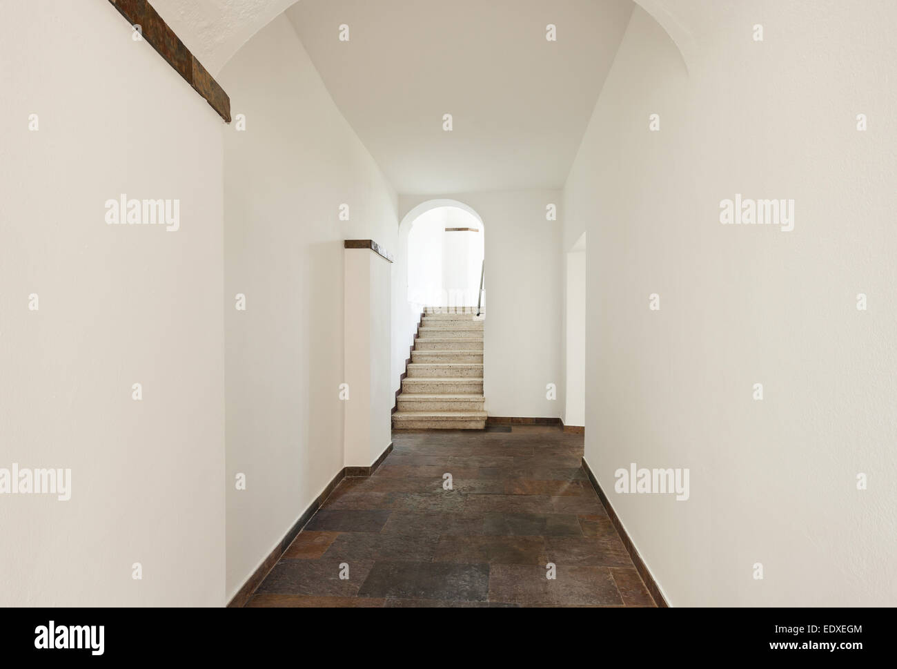 interior rustic house, passage view Stock Photo - Alamy
