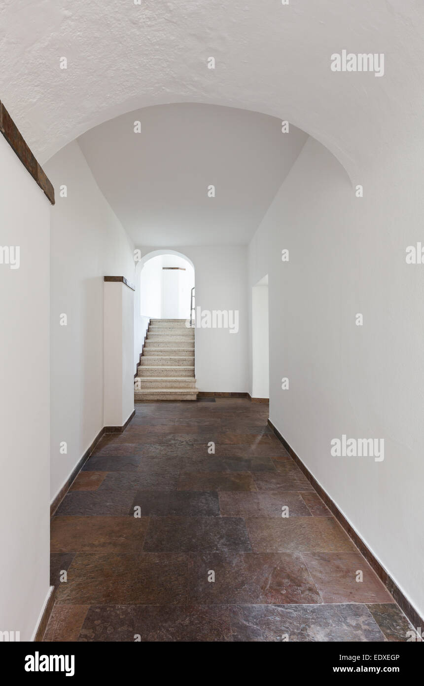 interior rustic house, passage view Stock Photo - Alamy