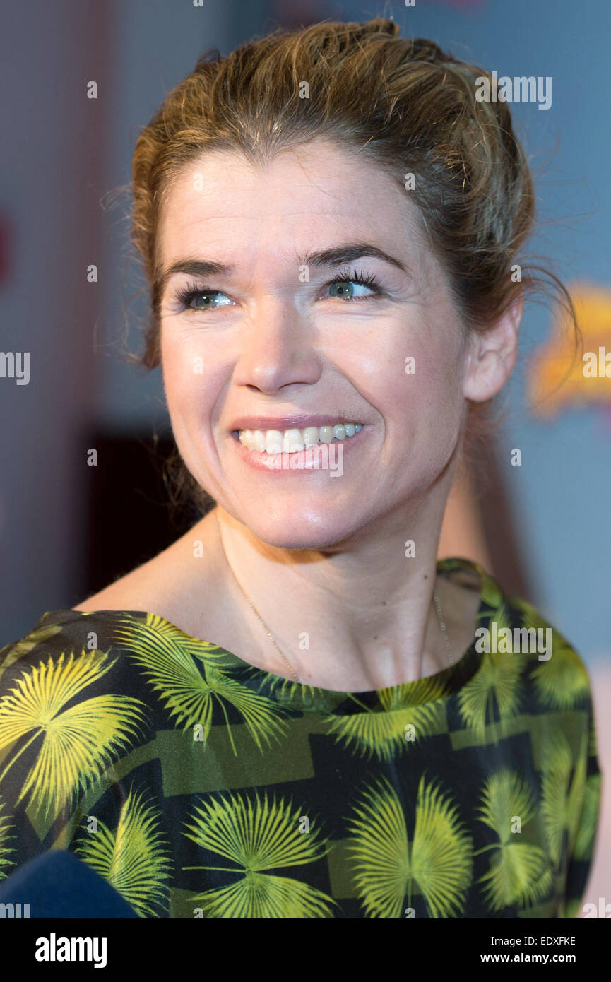 Erfurt, Germany. 11th Jan, 2015. Actress Anke Engelke of Germany poses ...