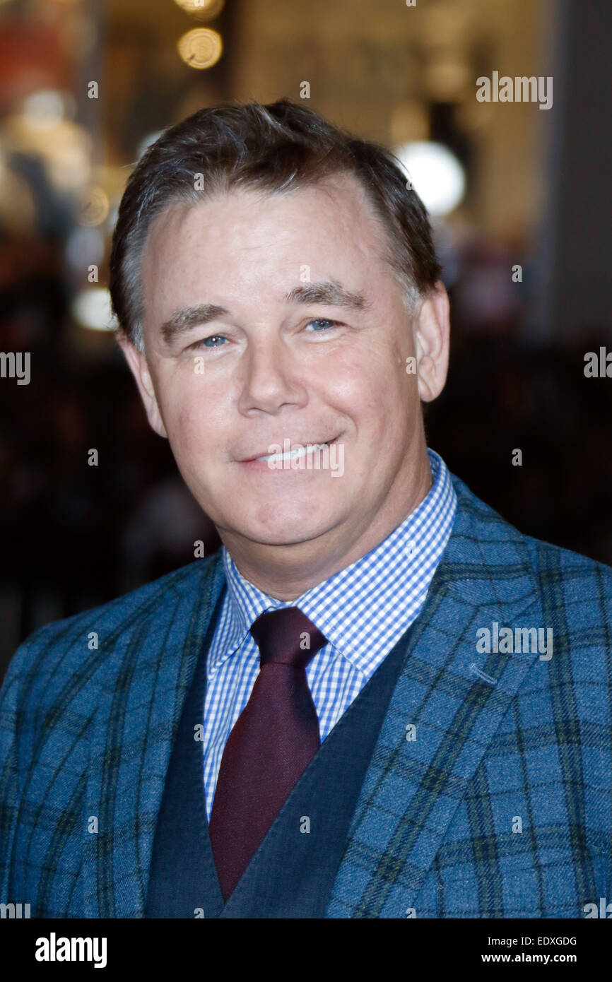 Actor Spencer Garrett poses at the premiere of Blackhat in Los Angeles ...