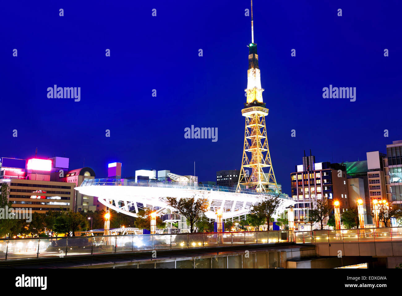 Nagoya, Japan skyline at Nagoya Tower Stock Photo - Alamy