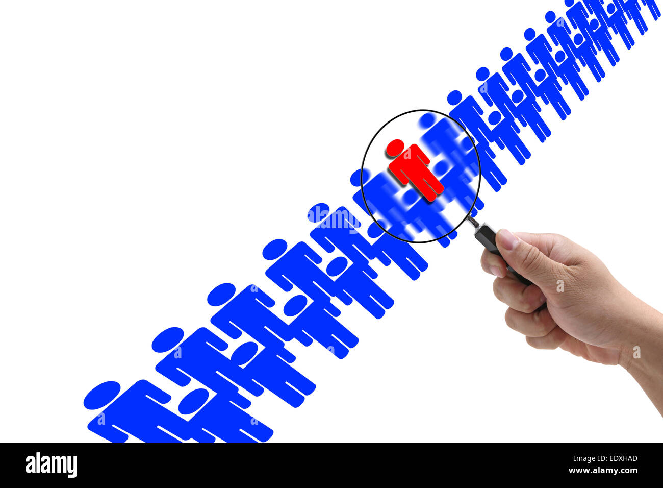 Choosing the Right Person employee for business recruitment Stock Photo ...