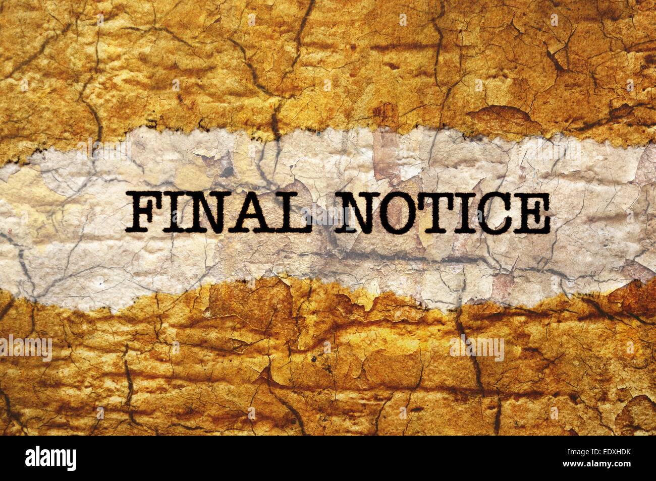 Final notice, envelope hi-res stock photography and images - Alamy
