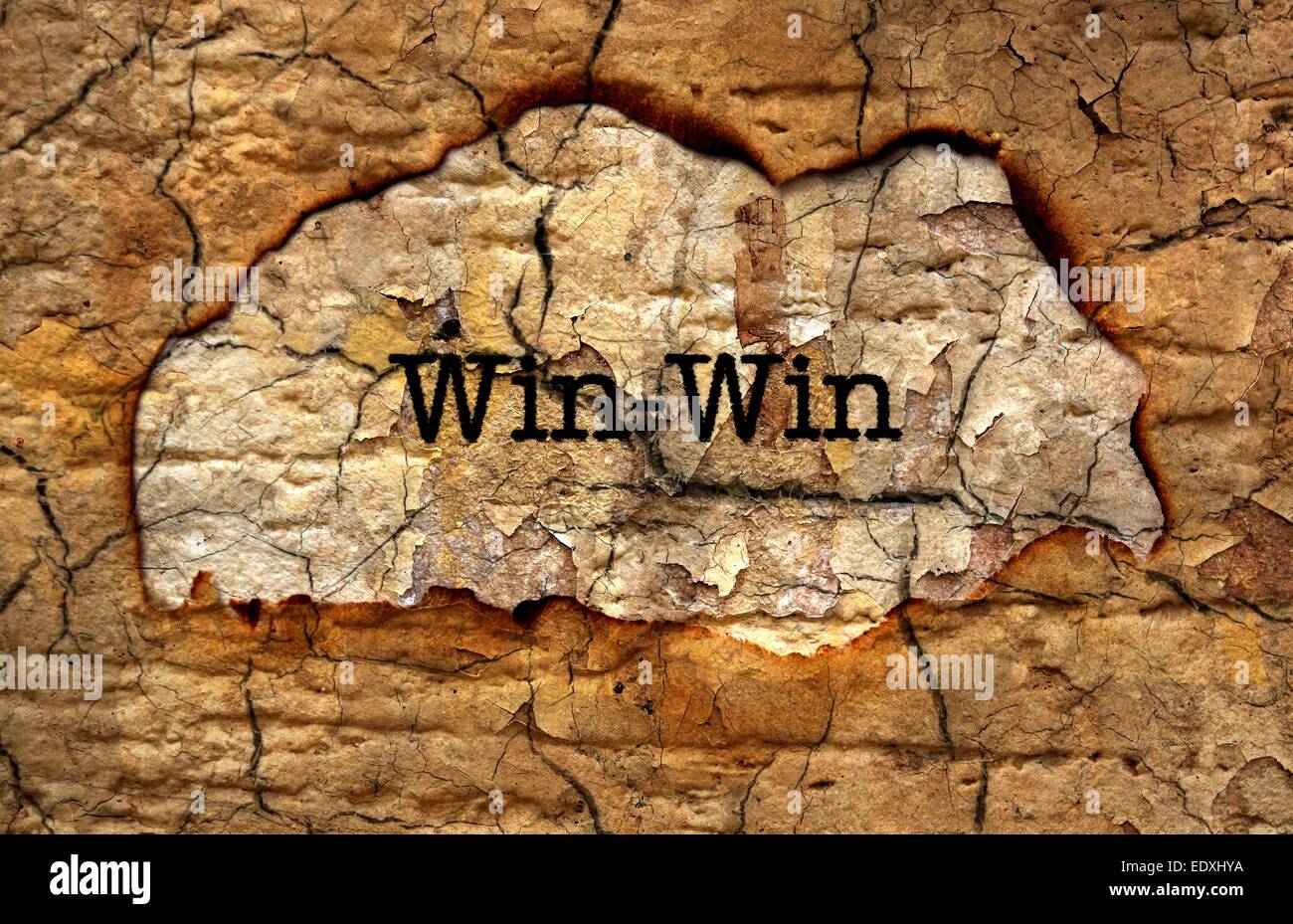 Win - Win grunge concept Stock Photo - Alamy