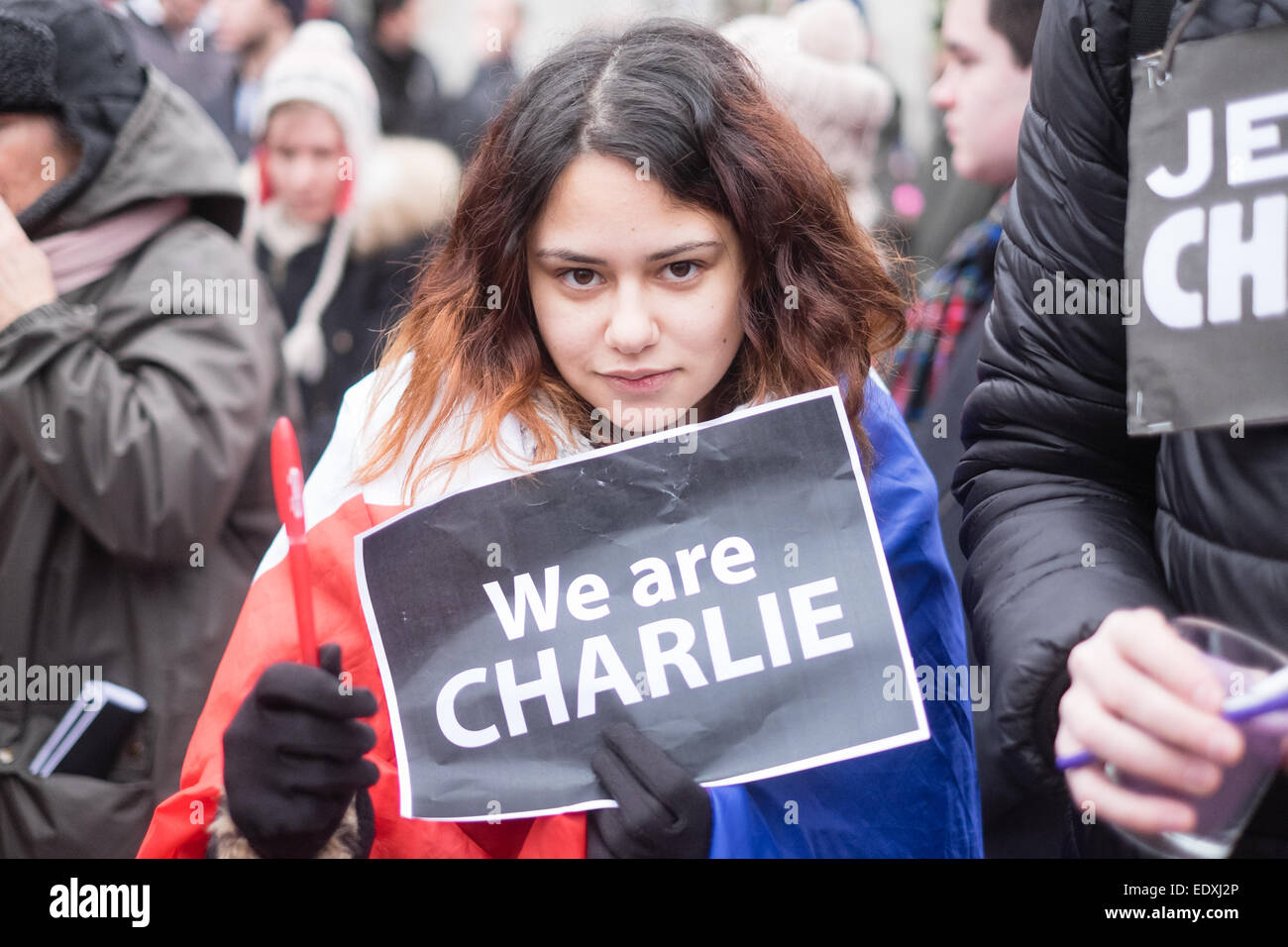 Liverpool, UK. 11th Jan, 2015. Je suis Charlie rally in Liverpool, UK ...