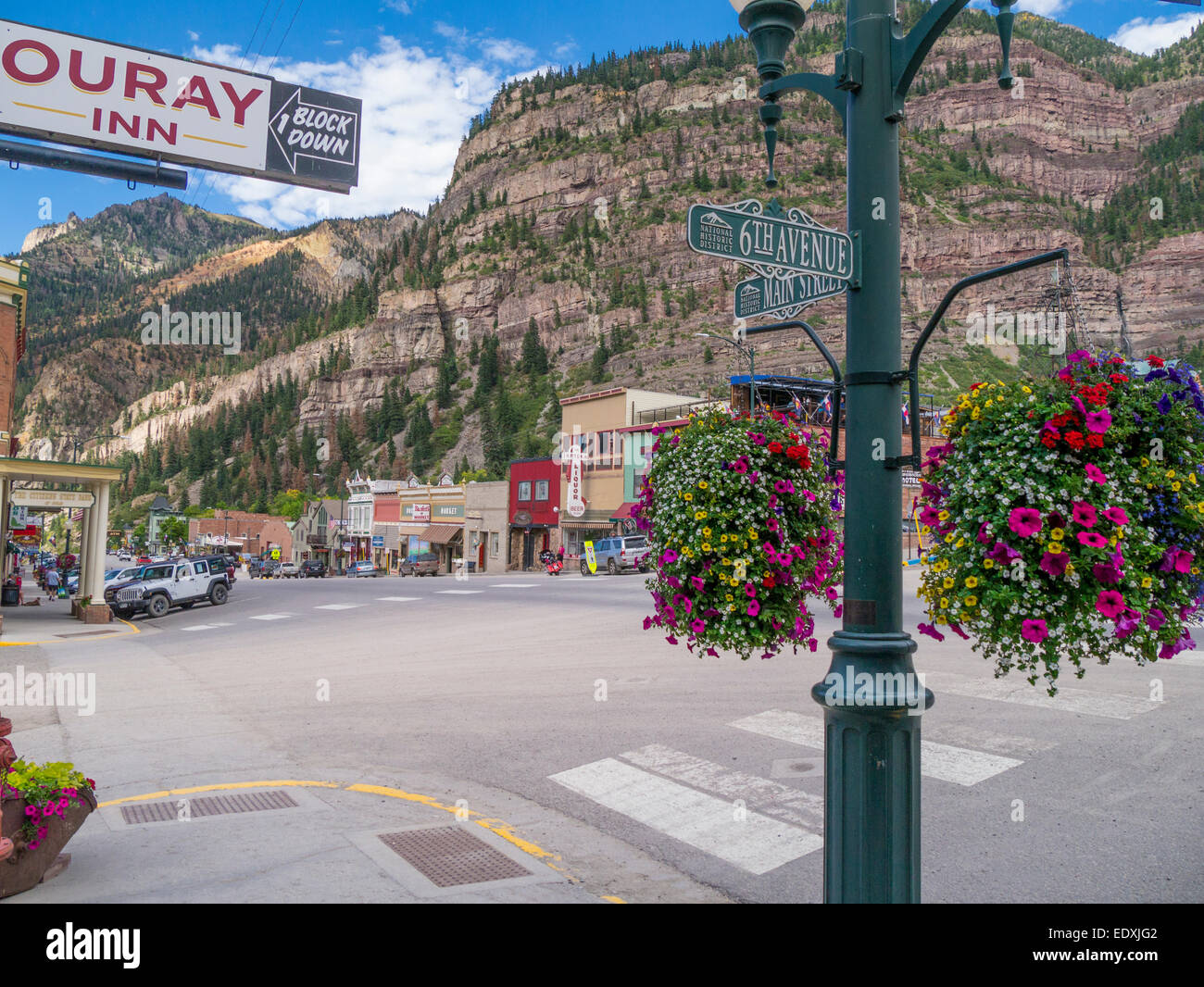 Ouray Colorado in the San Juan Mountains in Colorado Stock Photo - Alamy