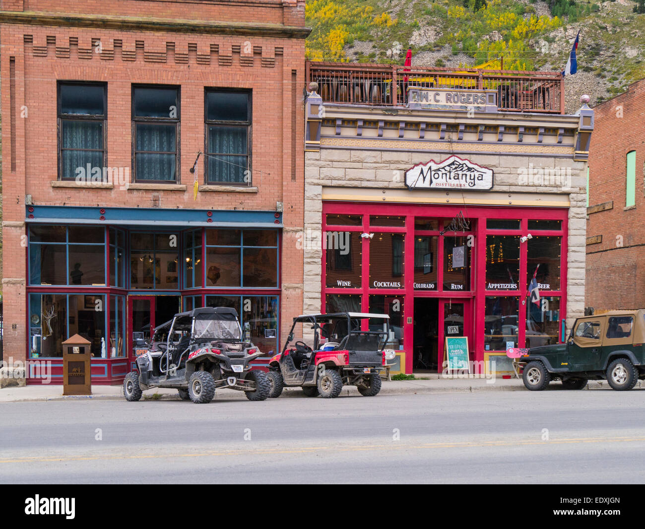 Historic old mining town of Silverton Colorado in the San Juan ...