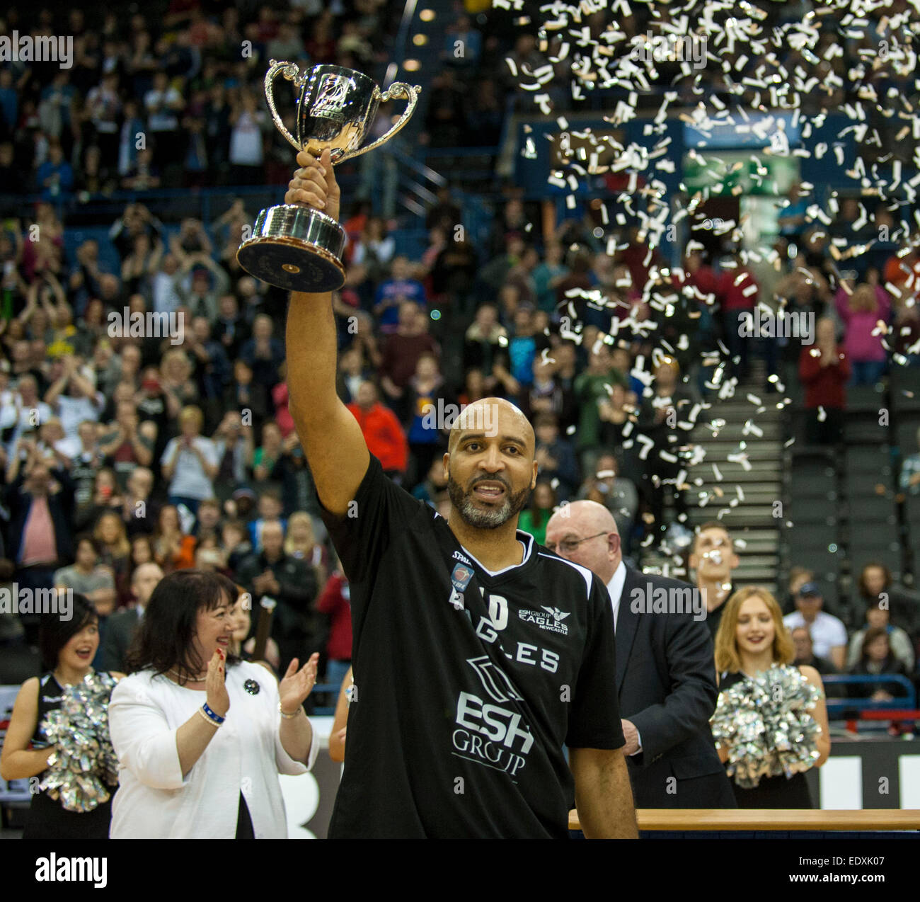 Birmingham, UK. 11th January, 2015. ESH Newcastle Eagles Charles Smith ...