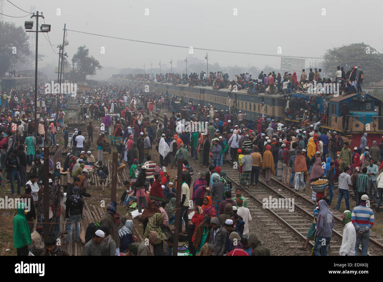 Tongi, Bangladesh. 11th Jan, 2015. The first phase of Bishwa Ijtema has ...