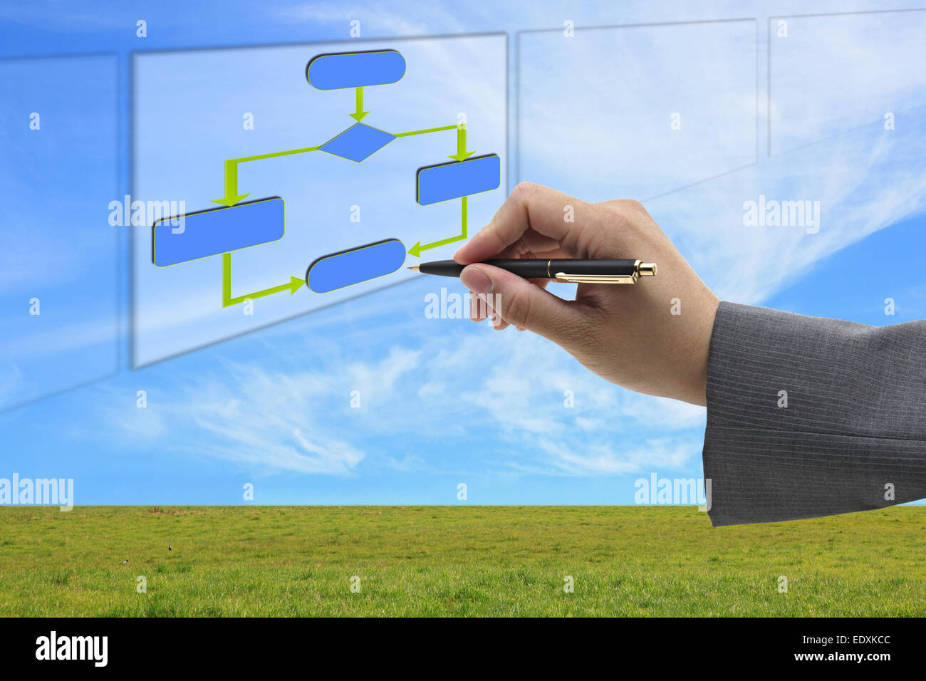 Empty flow chart hi-res stock photography and images - Alamy