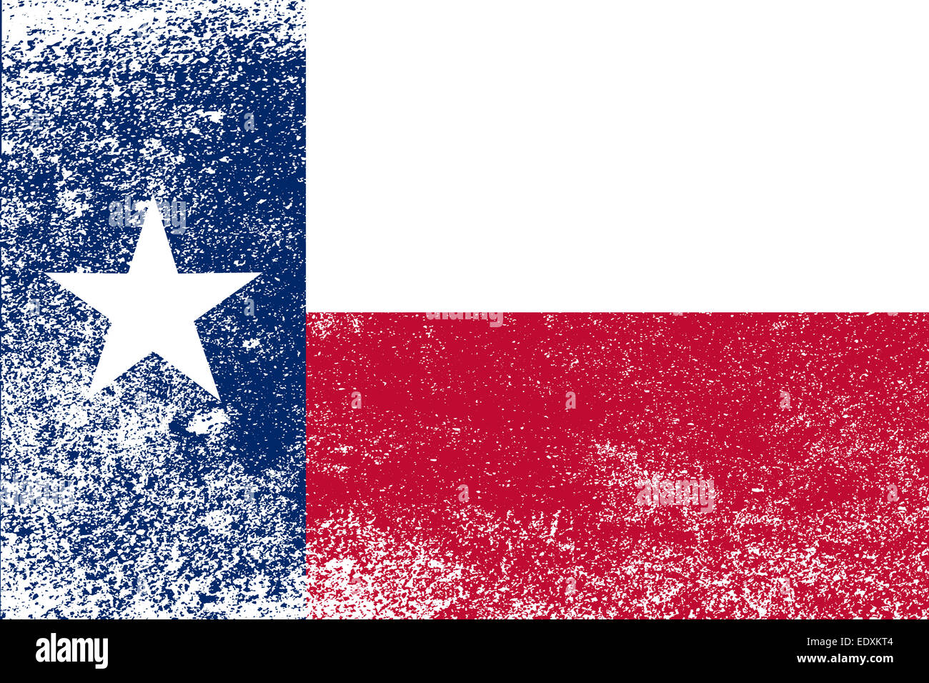 The flag of the USA state of TEXAS with dirty grunge effect Stock Photo ...