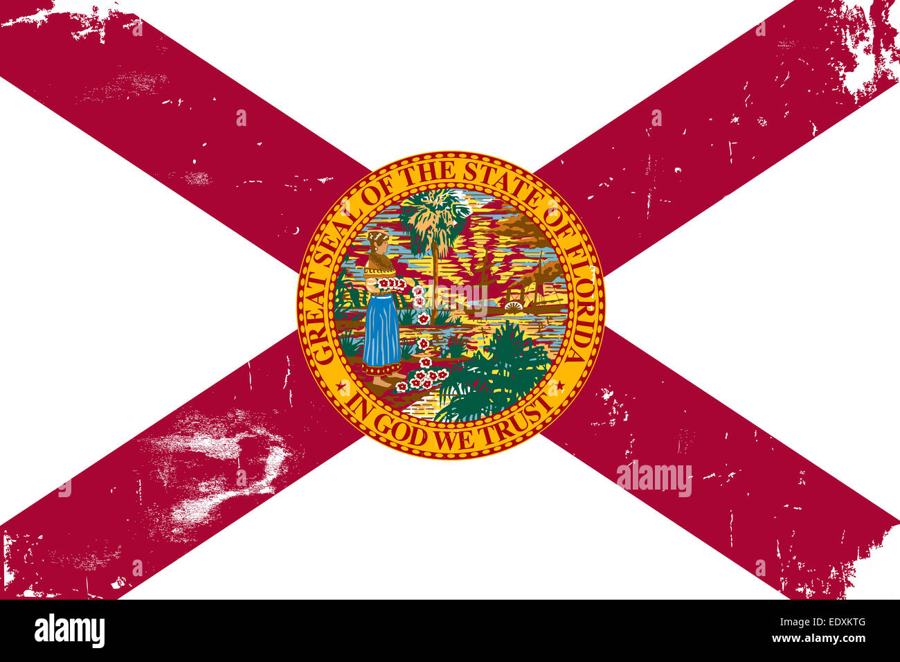 The flag of the USA state of Florida Stock Photo - Alamy