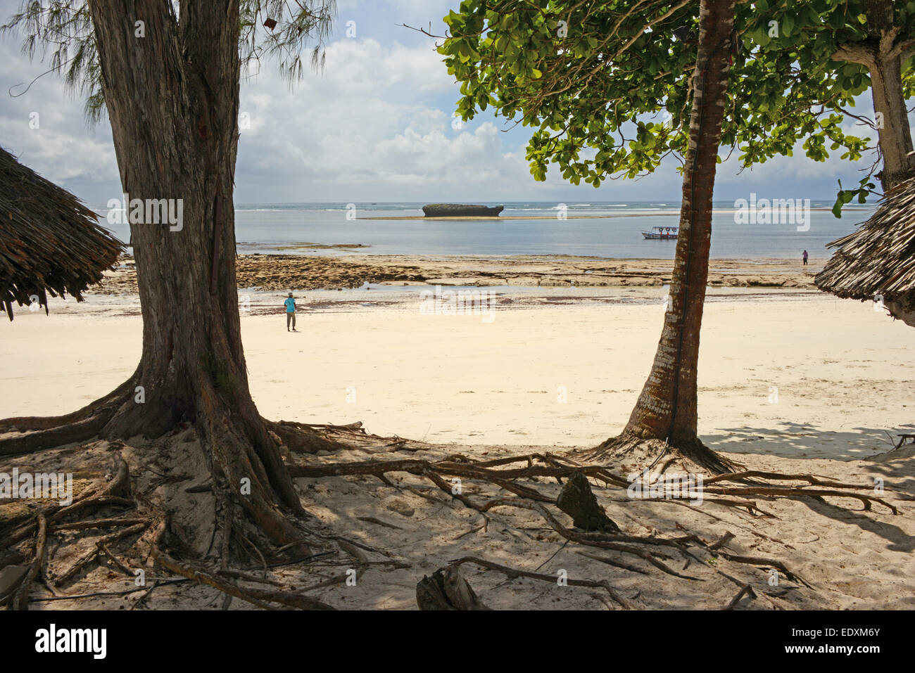 Turtle Bay at Watamu in Kenya with turtle rock in the background Stock ...