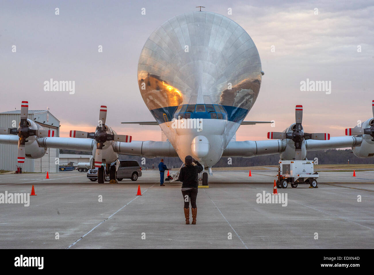 The NASA Guppy aircraft transports oversized cargo for space missions ...