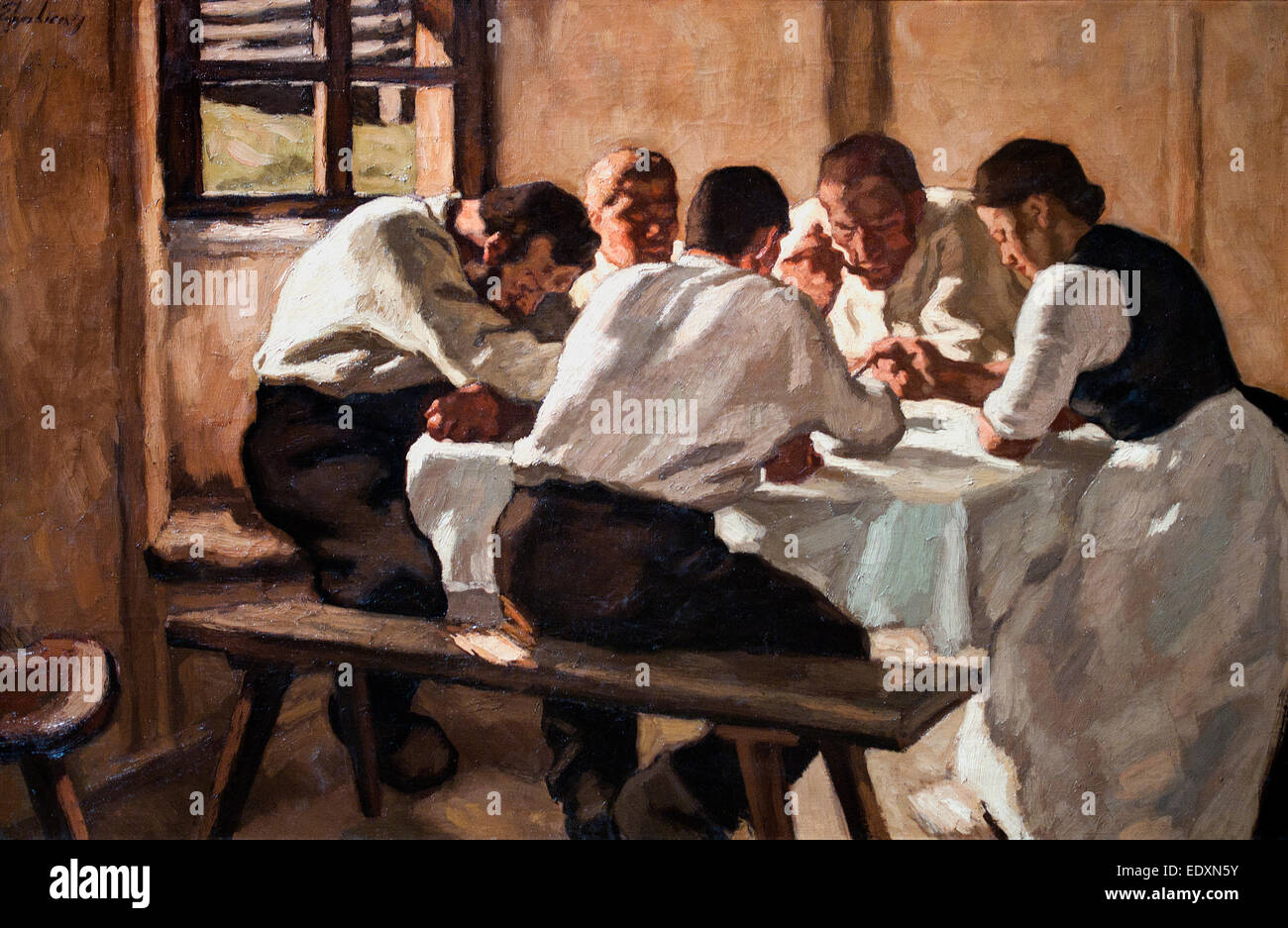 the Lunch 1910 Albin Egger Lienz ( 1868 – 1926) Austrian painter ...