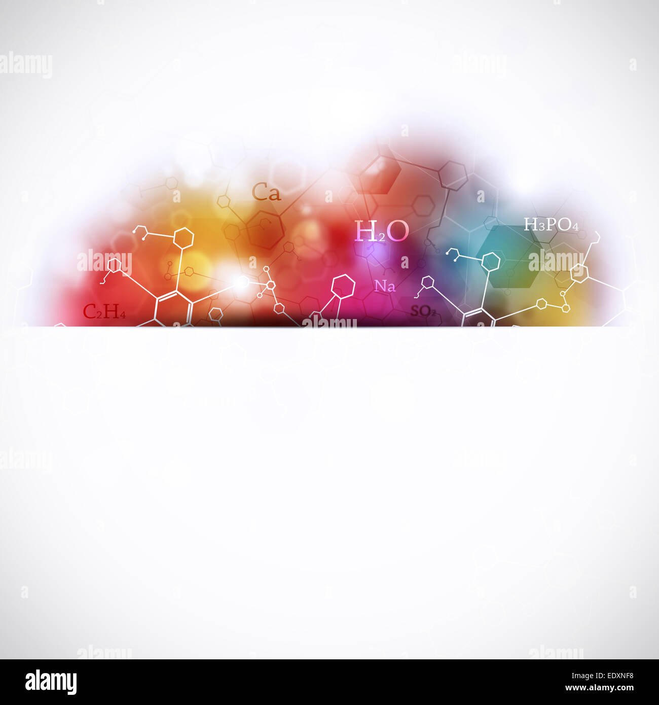 abstract technology and science multicolor background with chemistry ...