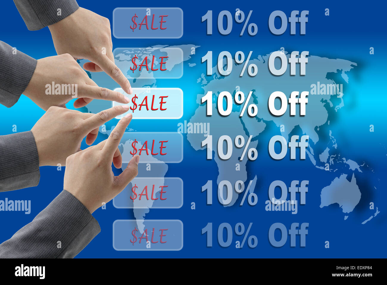 A diverse business teamwork On Sales for Retail Shopping Concept Stock ...