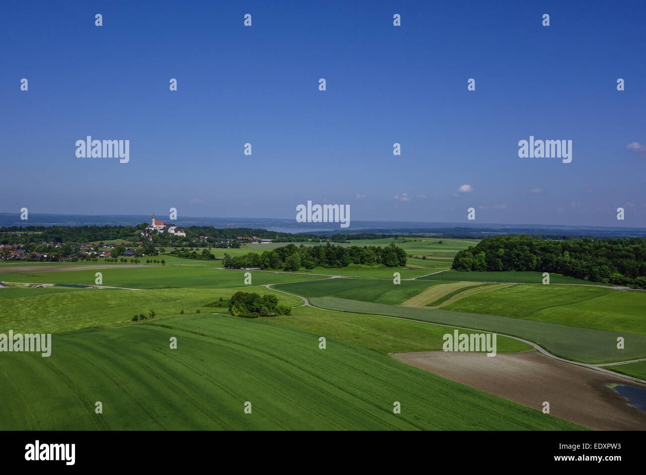 Deutschland, Bayern, Oberbayern, Kloster Andechs im Fünf-Seen-Land ...