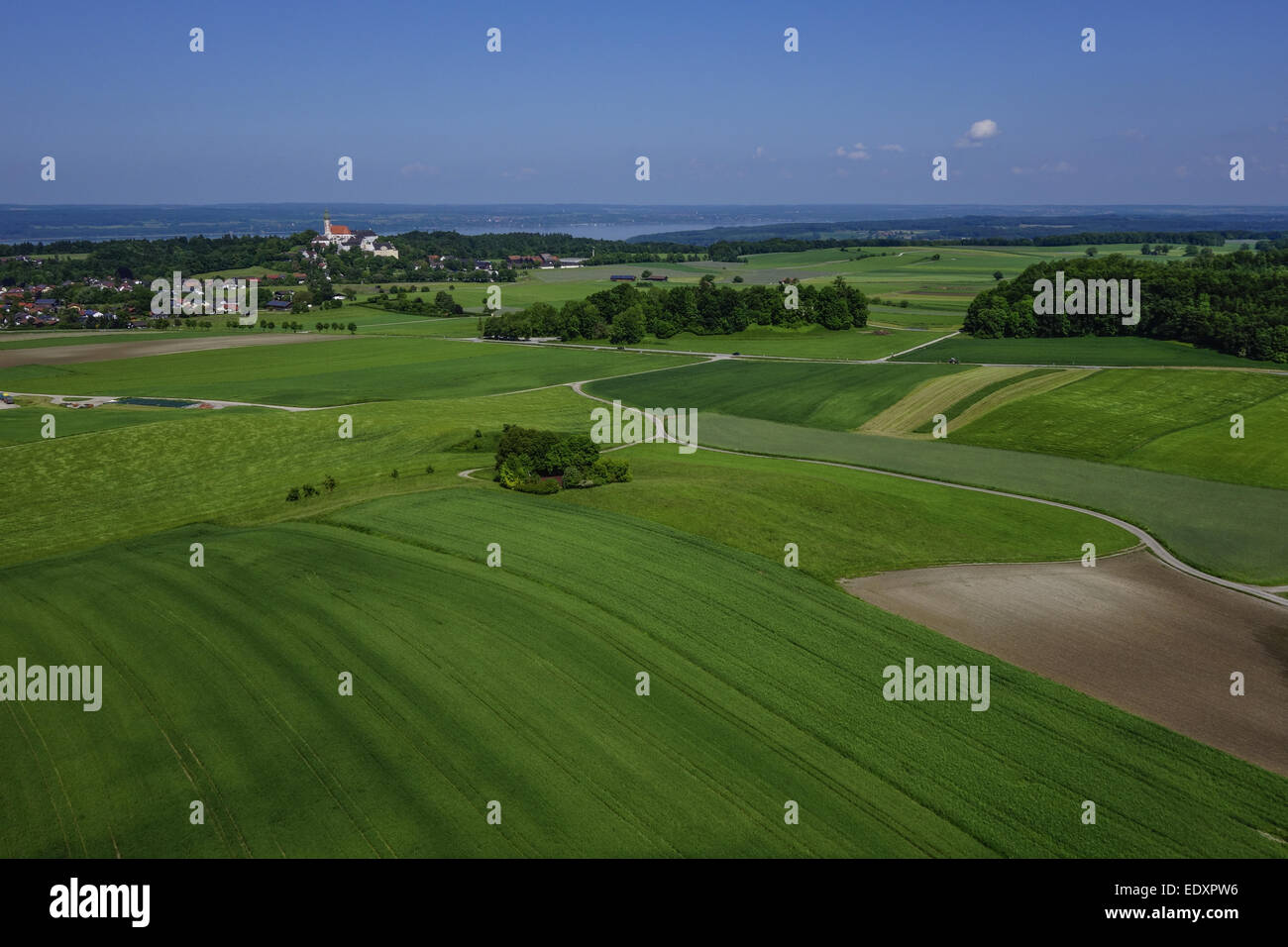 Deutschland, Bayern, Oberbayern, Kloster Andechs im Fünf-Seen-Land ...